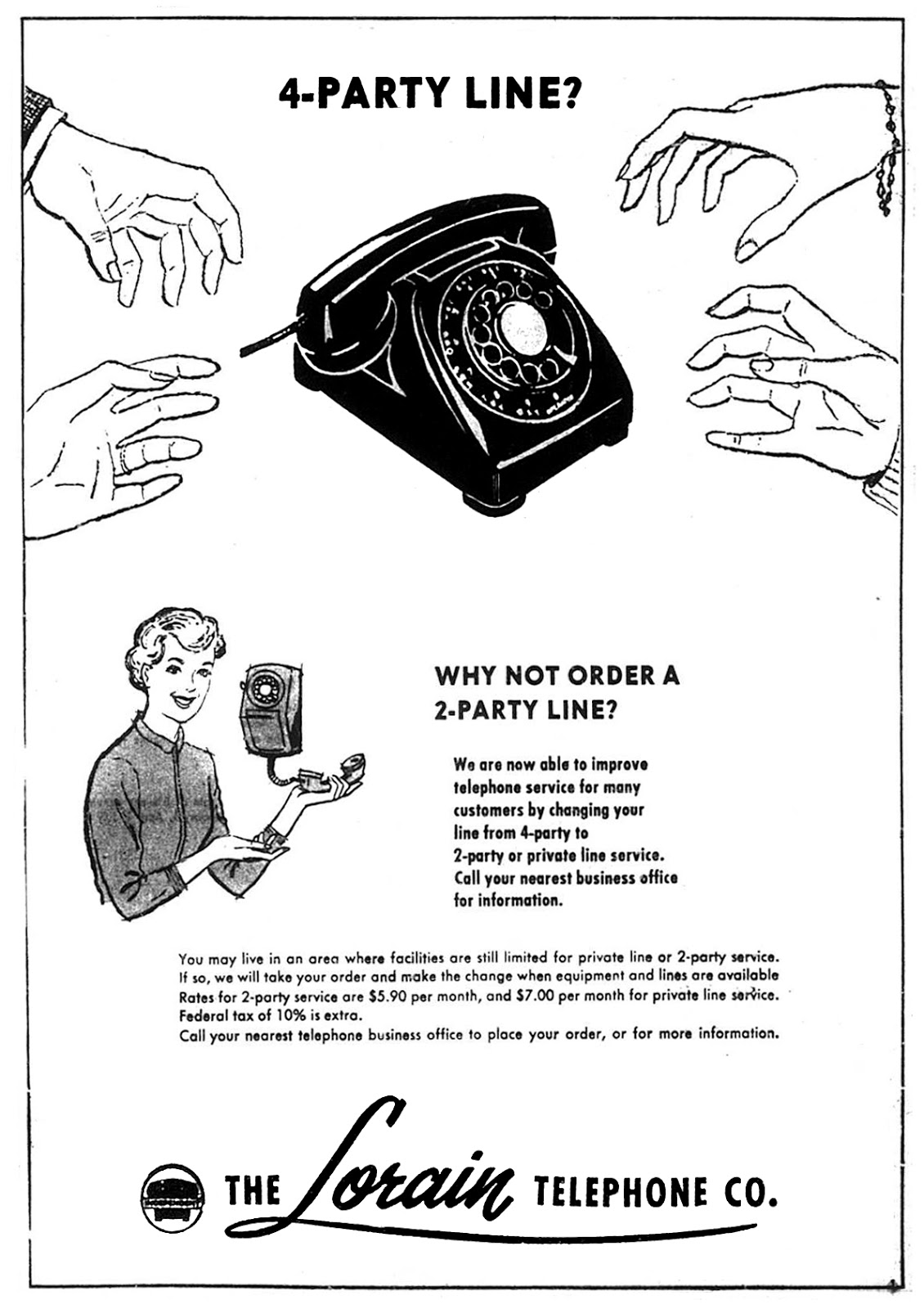 Brady's Bunch of Lorain County Nostalgia: Lorain Telephone Co. Ad ...