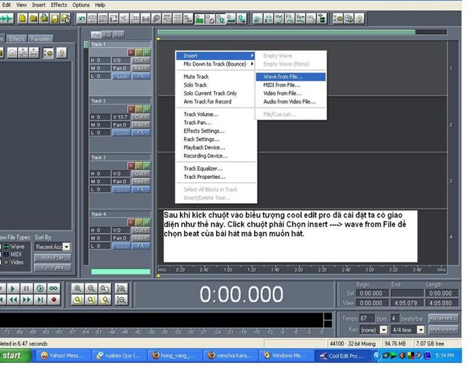 Cộng đồng Harmonica Việt Nam: Hướng dẫn thu âm và sử dụng Cool Edit Pro