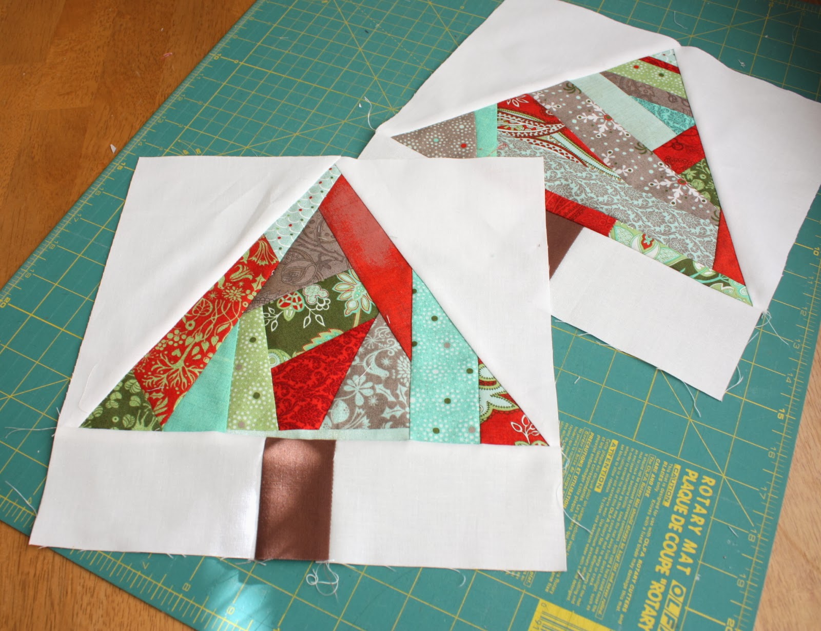 Kona Solids Blocks and Oakshott Modern Maples - Diary of a Quilter - a quilt blog