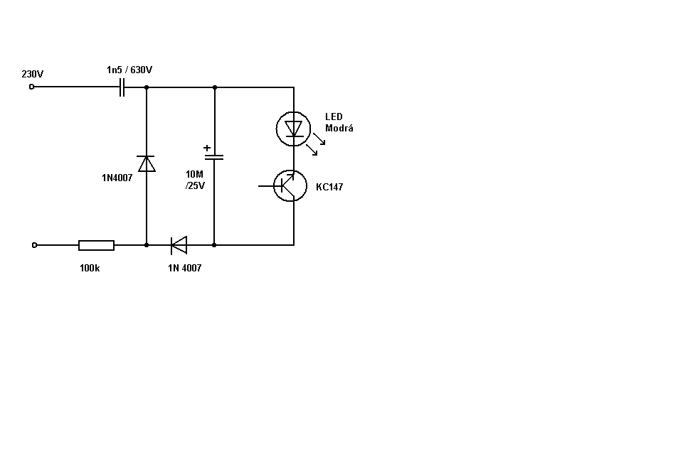 OK1MHK: Netradiční využití modré LED ( Legrand tunning )