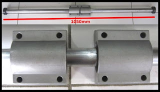 2nd MACHINE: Linear shaft, 950mm shaft length, THK