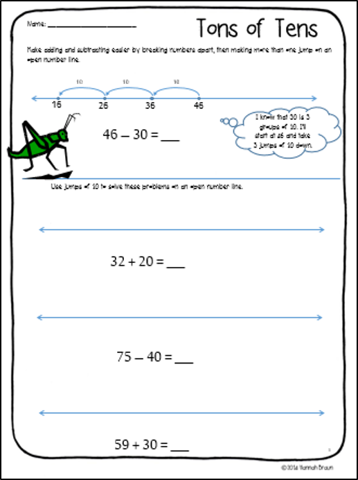 Classroom Freebies Too Open Number Line Practice classroom-freebies-too-open-number-line-practice