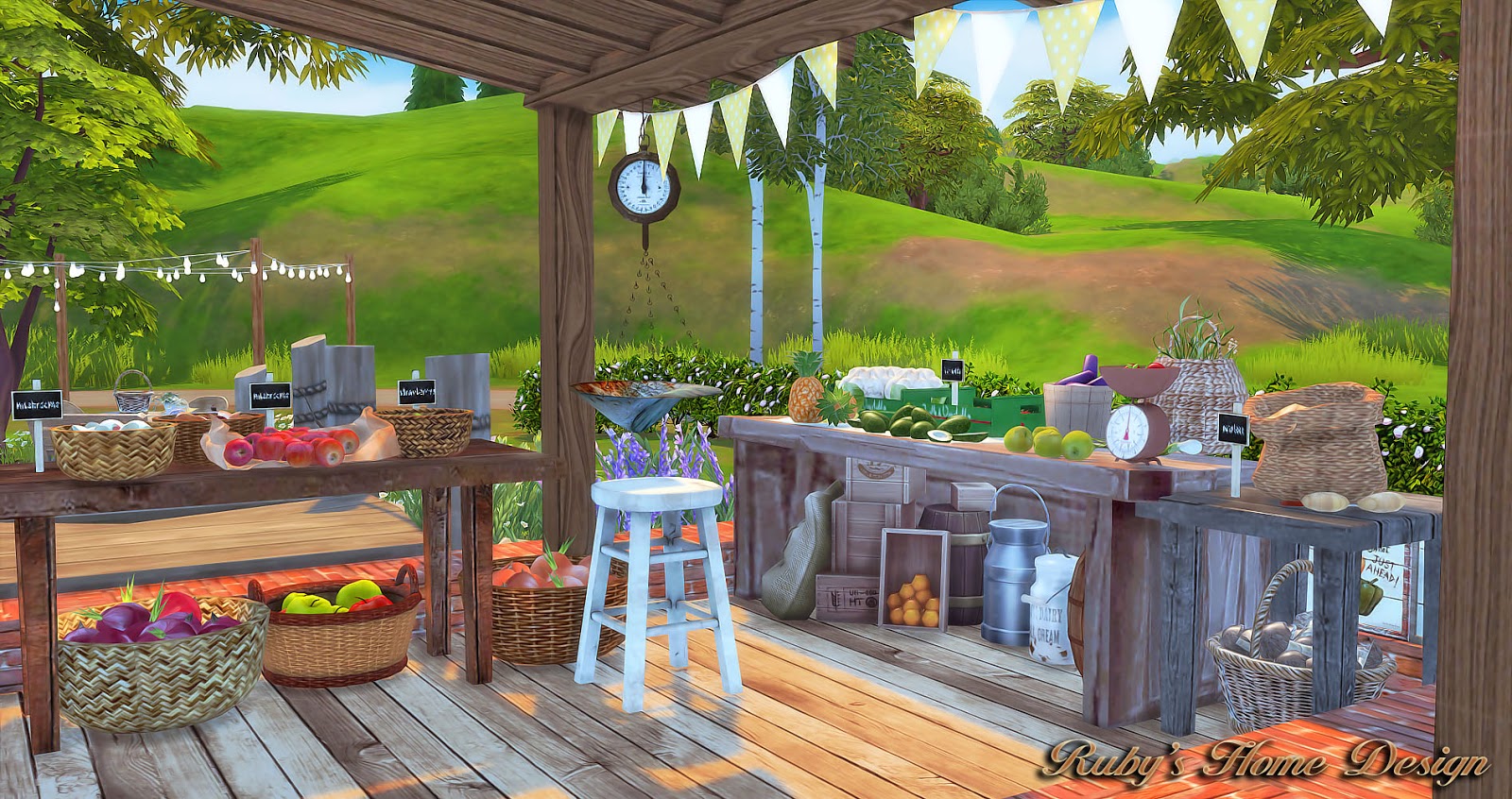 Sims 4 Farmer's Market 農莊的小市場 [Ruby Red Sims]