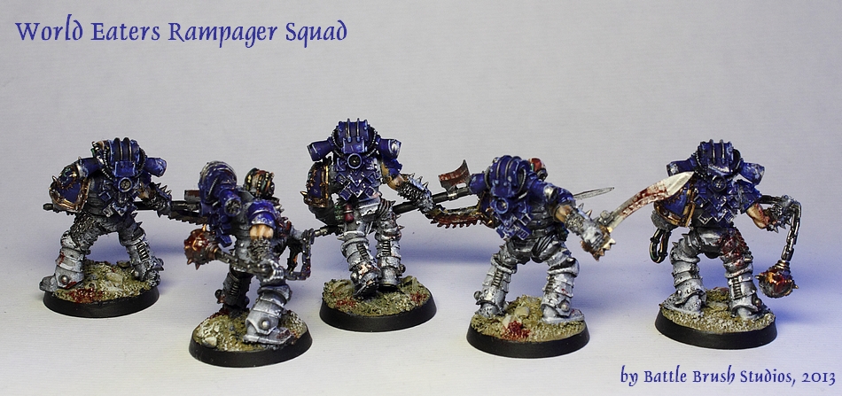 Battle Brush Studios: Showcase: Heresy-Era World Eaters Rampager Squad