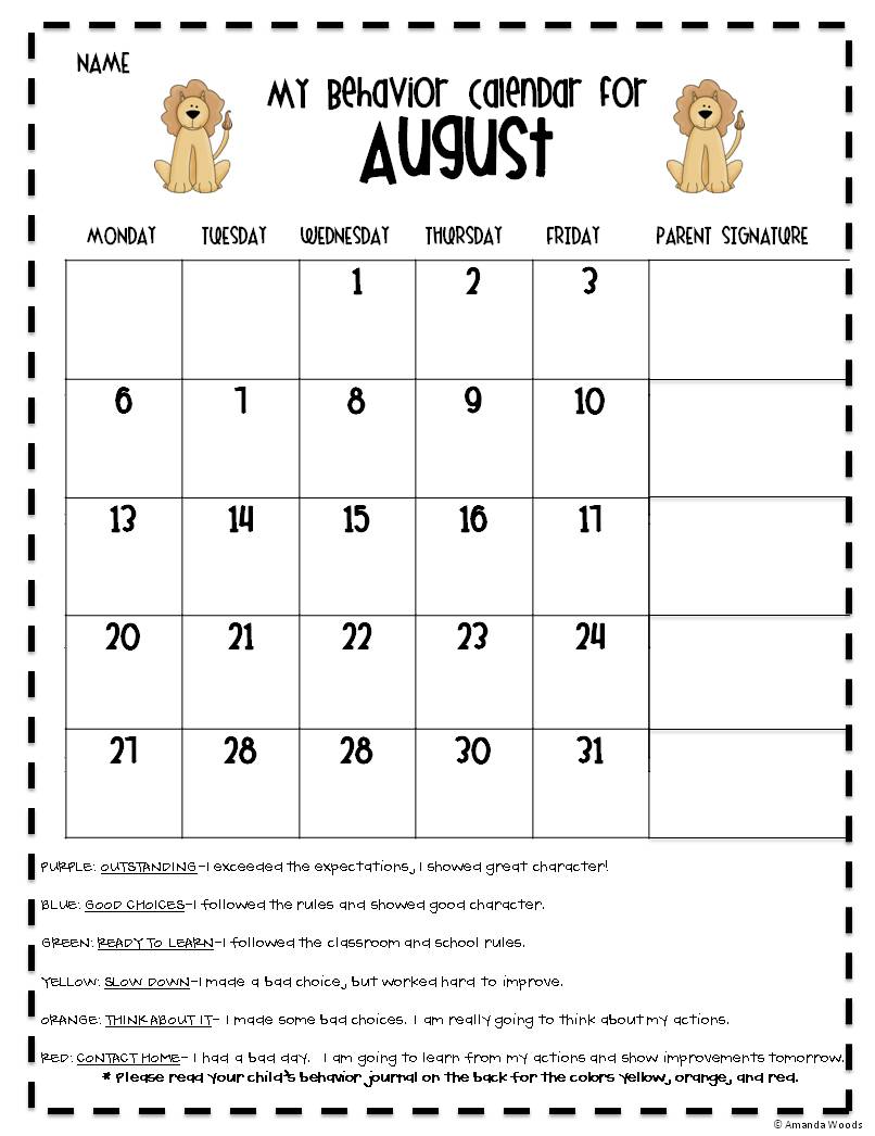 Behavior Management ~ The Land of 2nd Grade