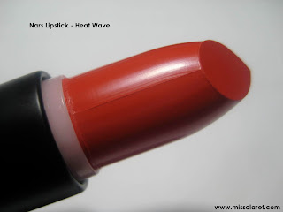 miss claret: Nars Lipstick - Heat Wave