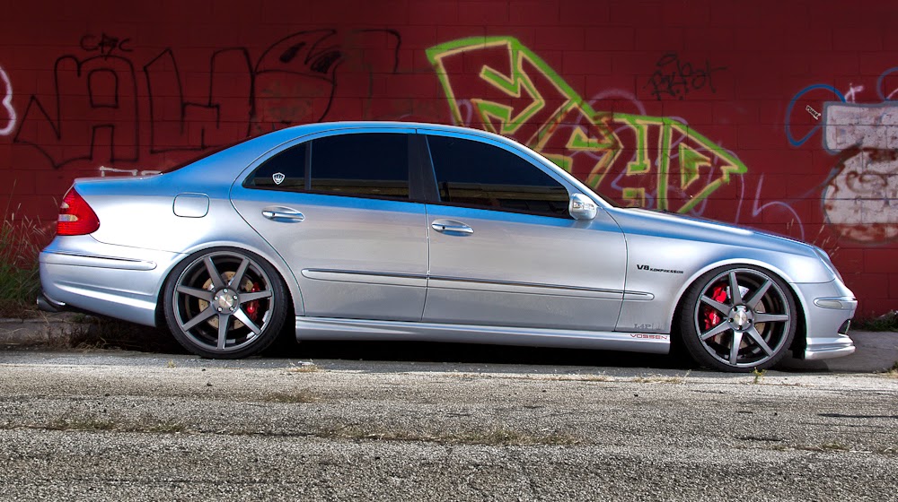 Mercedes-Benz W211 E55 AMG Vossen Wheels | BENZTUNING