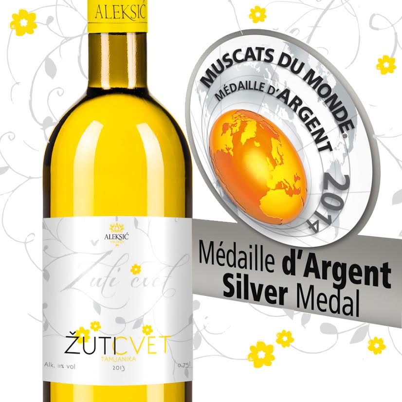 WineJour: Odlikovan ŽUTI CVET-tamjanika -2014-Aleksić vinarija