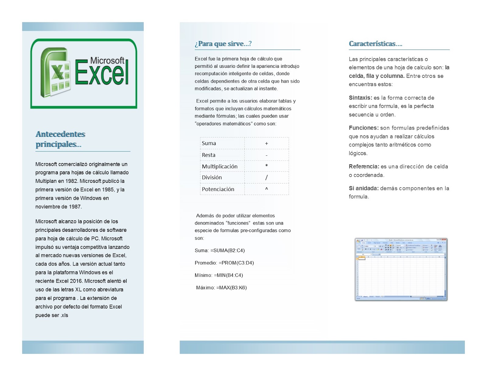 TRIPTICO EXCEL