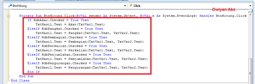 PERKENALAN DAN PERKEMBANGAN VISUAL BASIC 2008: PROCEDURE, FUNCTION DAN ...