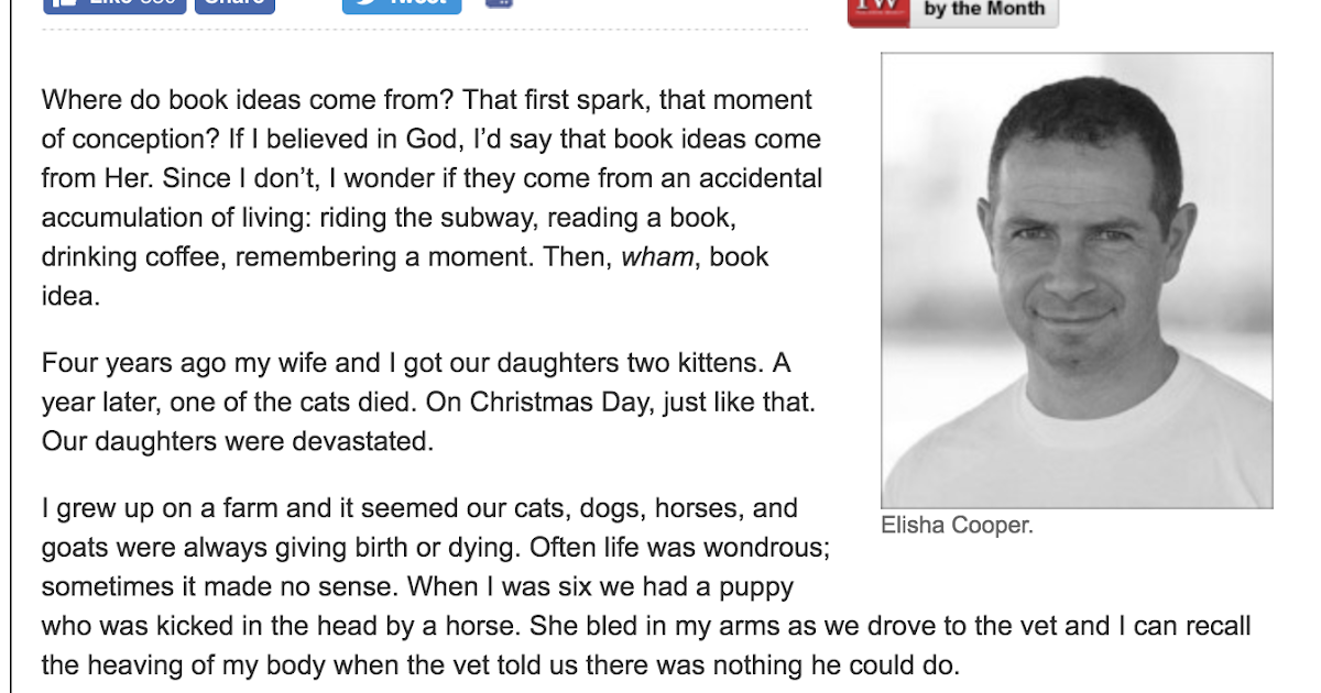 The Official SCBWI Blog: Elisha Cooper's meditation on the Life Cycle ...