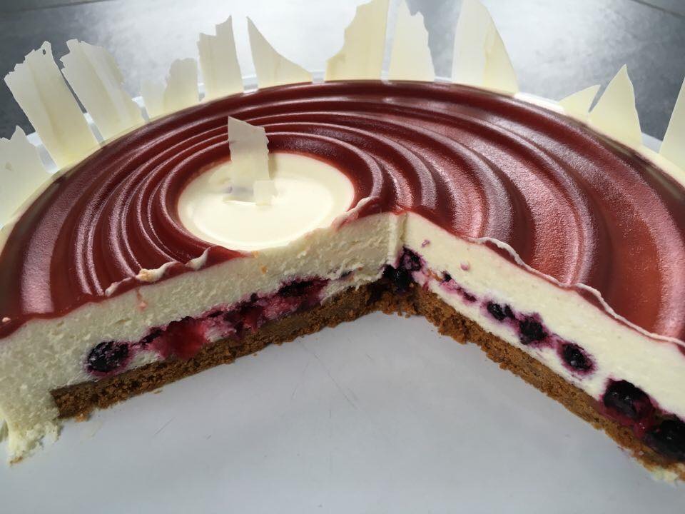 Bavarois chocolat blanc, fruits rouges - En-K de gourmandises