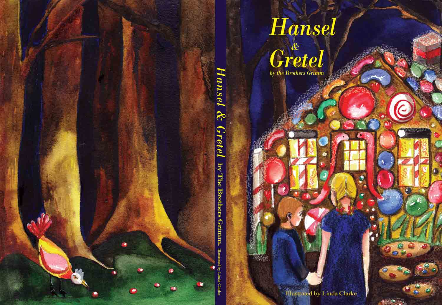 Linda E Clarke Illustration: Book Cover Hansel and Gretel