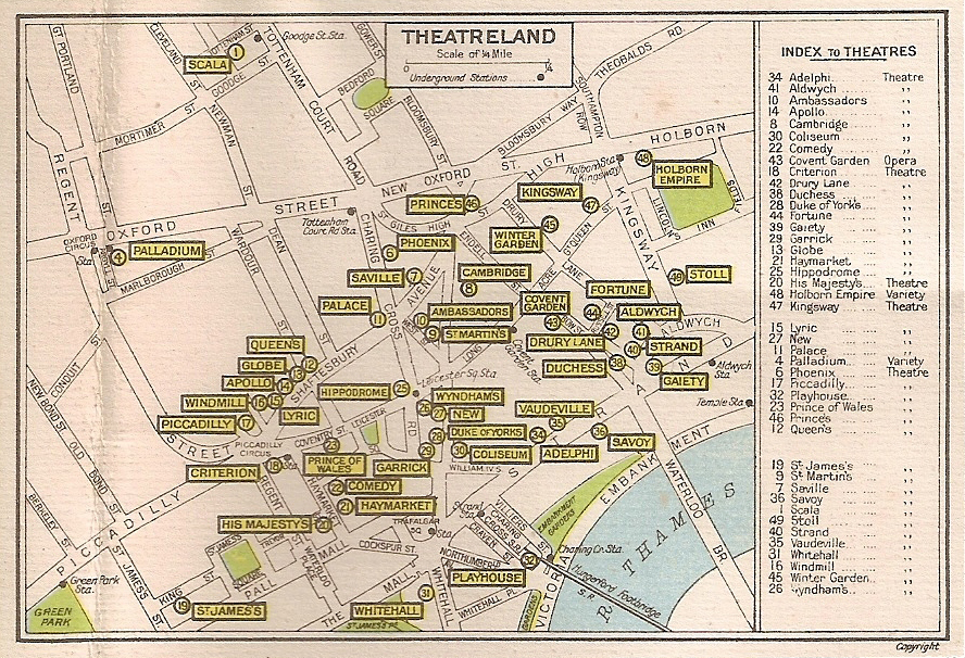 mappa moo'di - moo de flâneur's map collection: Theatreland in London