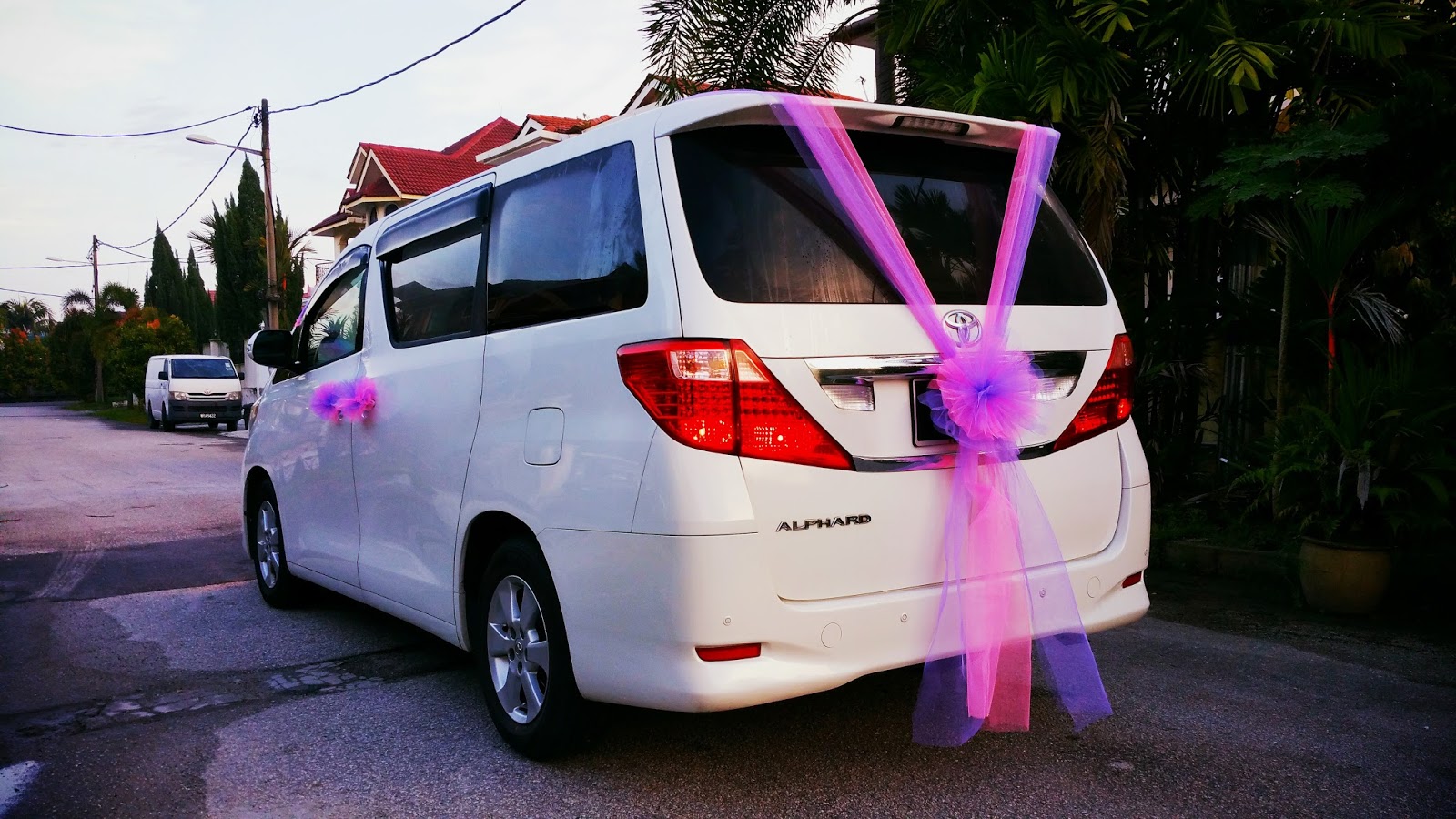 RedOrca Malaysia Wedding and Event Car Rental: Toyota Alphard with pink ...