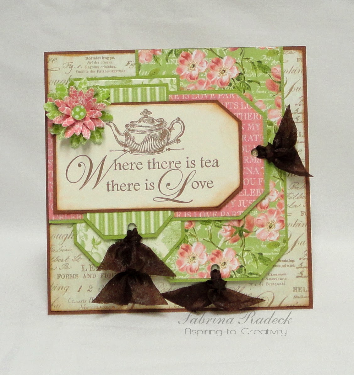 Pop-Up Box Card with Graphic 45 Botanical Tea - Card Class | Aspiring ...