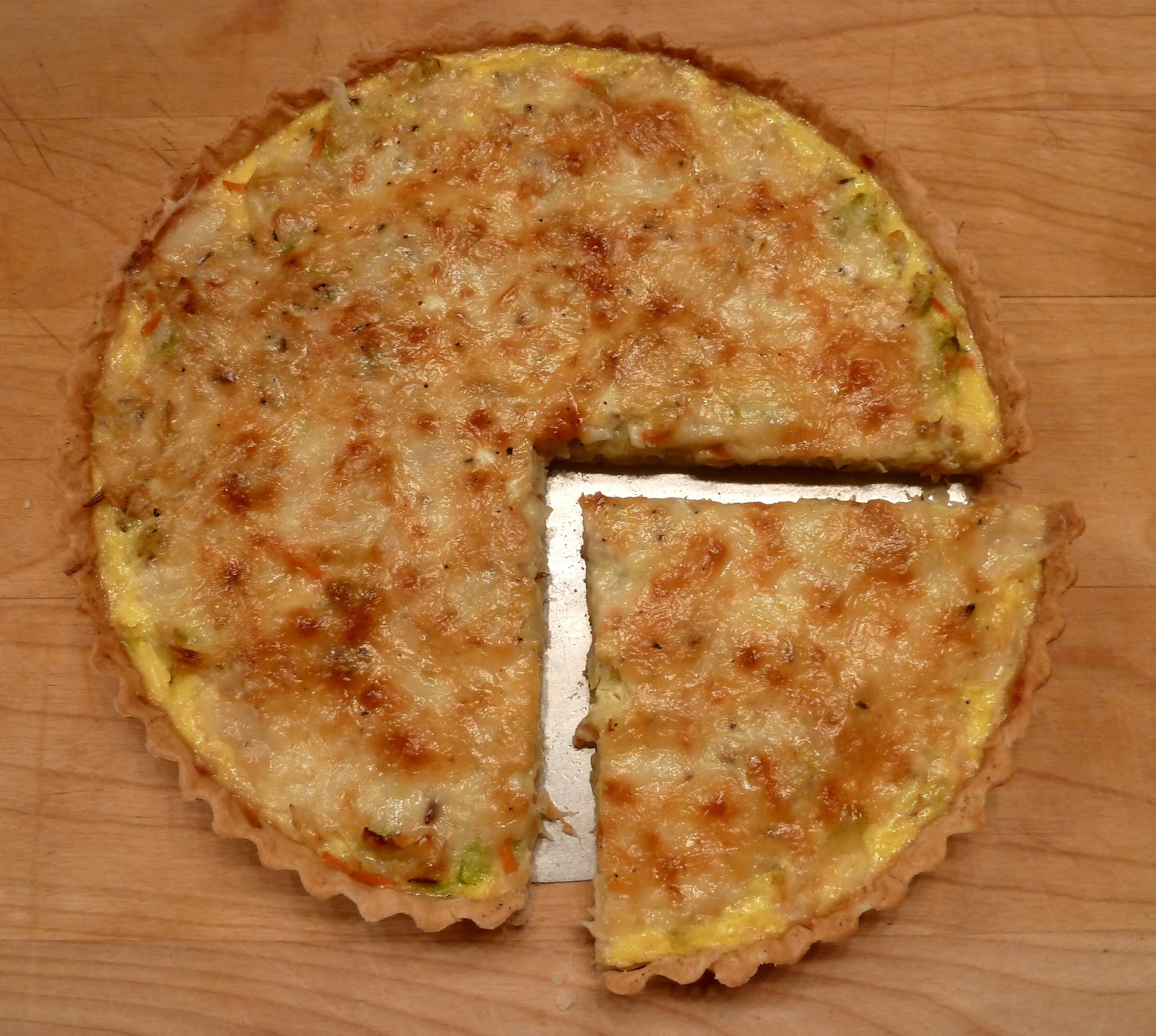 Cracked Pepper: Cabbage and Spring Onion Tart