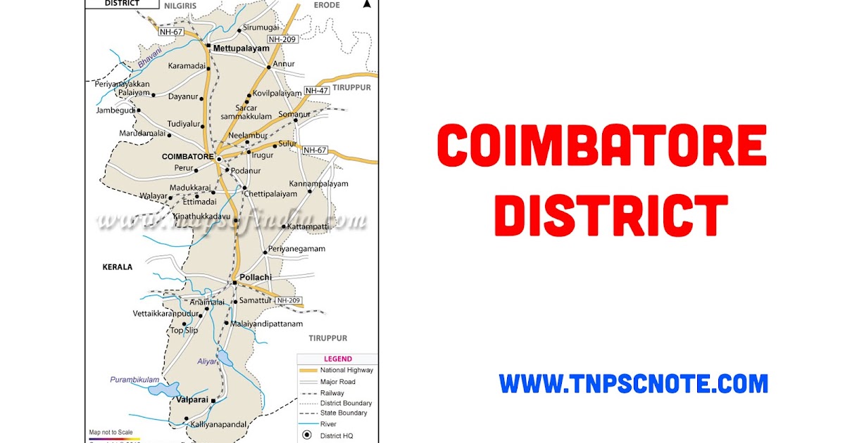 Coimbatore District Information, Boundaries and History from Shankar ...