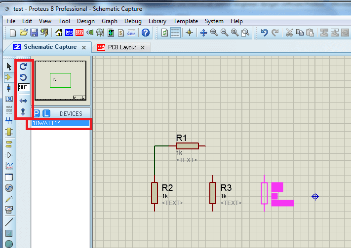 Cara membuat skema rangkaian dengan software Proteus