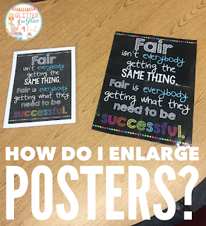How to Enlarge Posters | Glitter and Glue 4 K-2