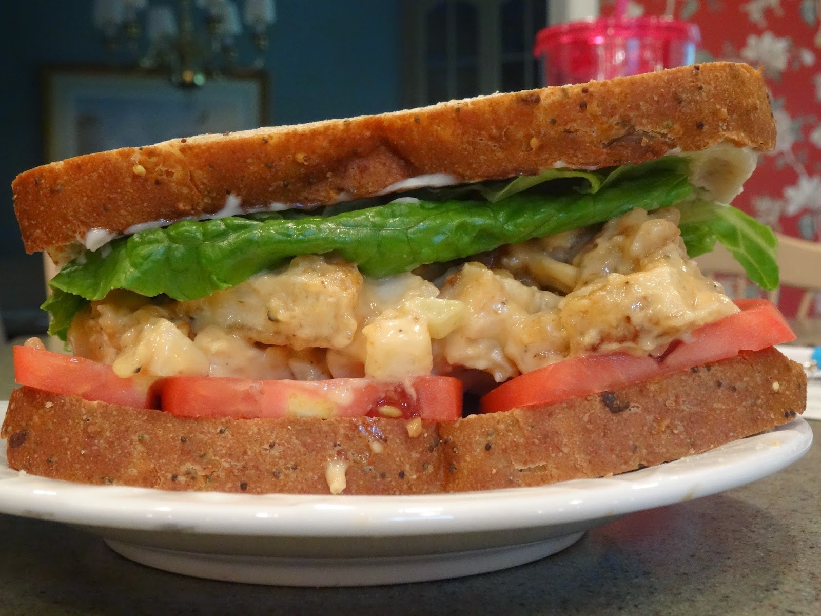 Tasty Kaiti's Yummy Vegan Blog: "Kentucky Fried" Chick'n Salad Sammies