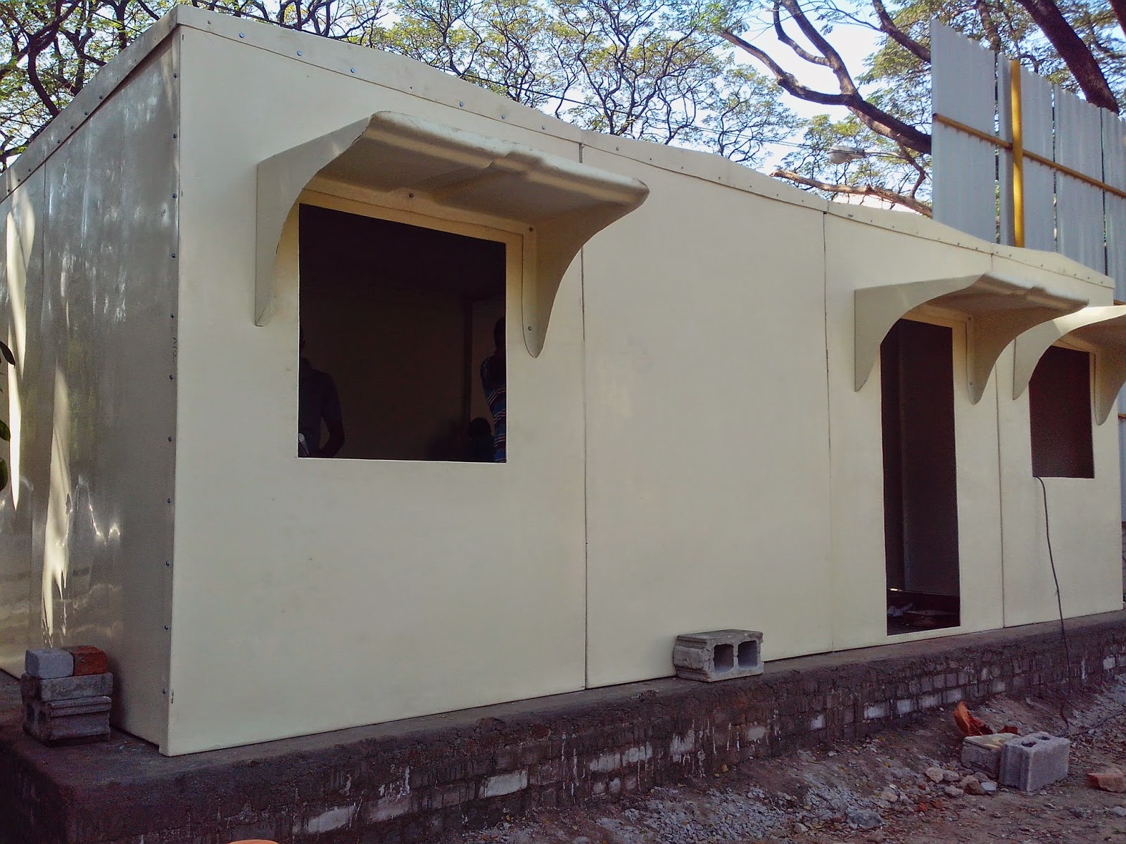 Dome House/Shelters & Roofing Solutions : Site office build using FRP ...