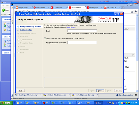 Rafi ORACLE DBA & APPS DBA Blog*******: Installation of Oracle 11g ...