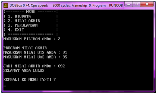 Anggi Yolanda Faradila: PROGRAM MENU PADA COBOL