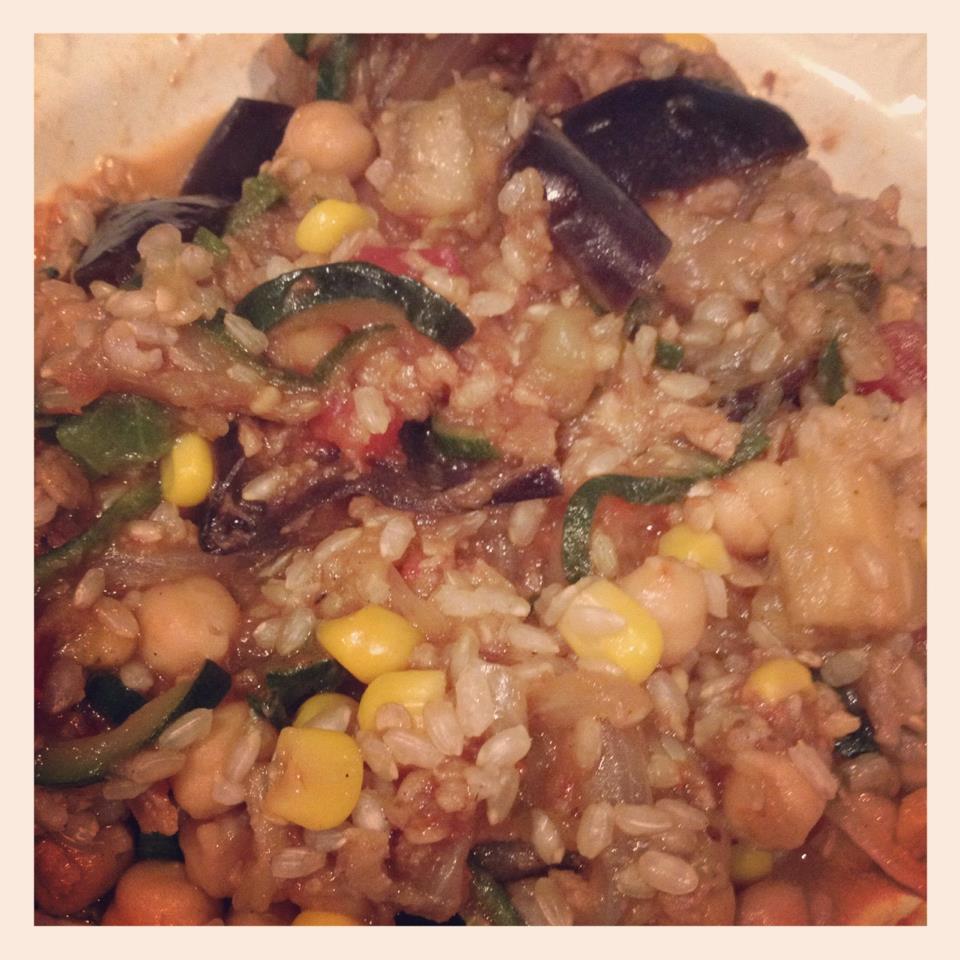 Eggplant stew-fry and 6 healthy living tips