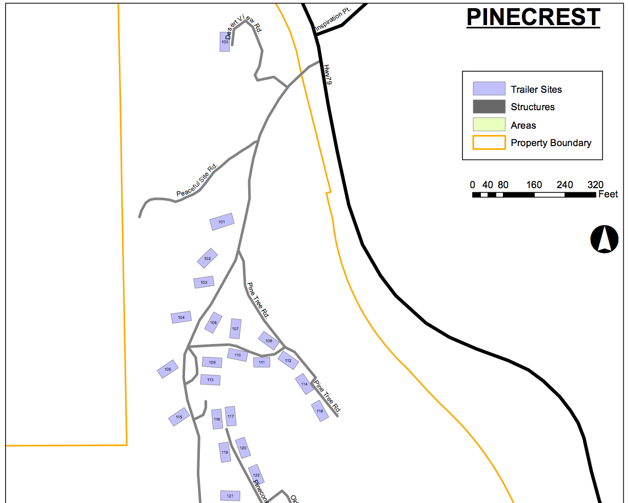 Pinecrest Retreat: New Pinecrest Map