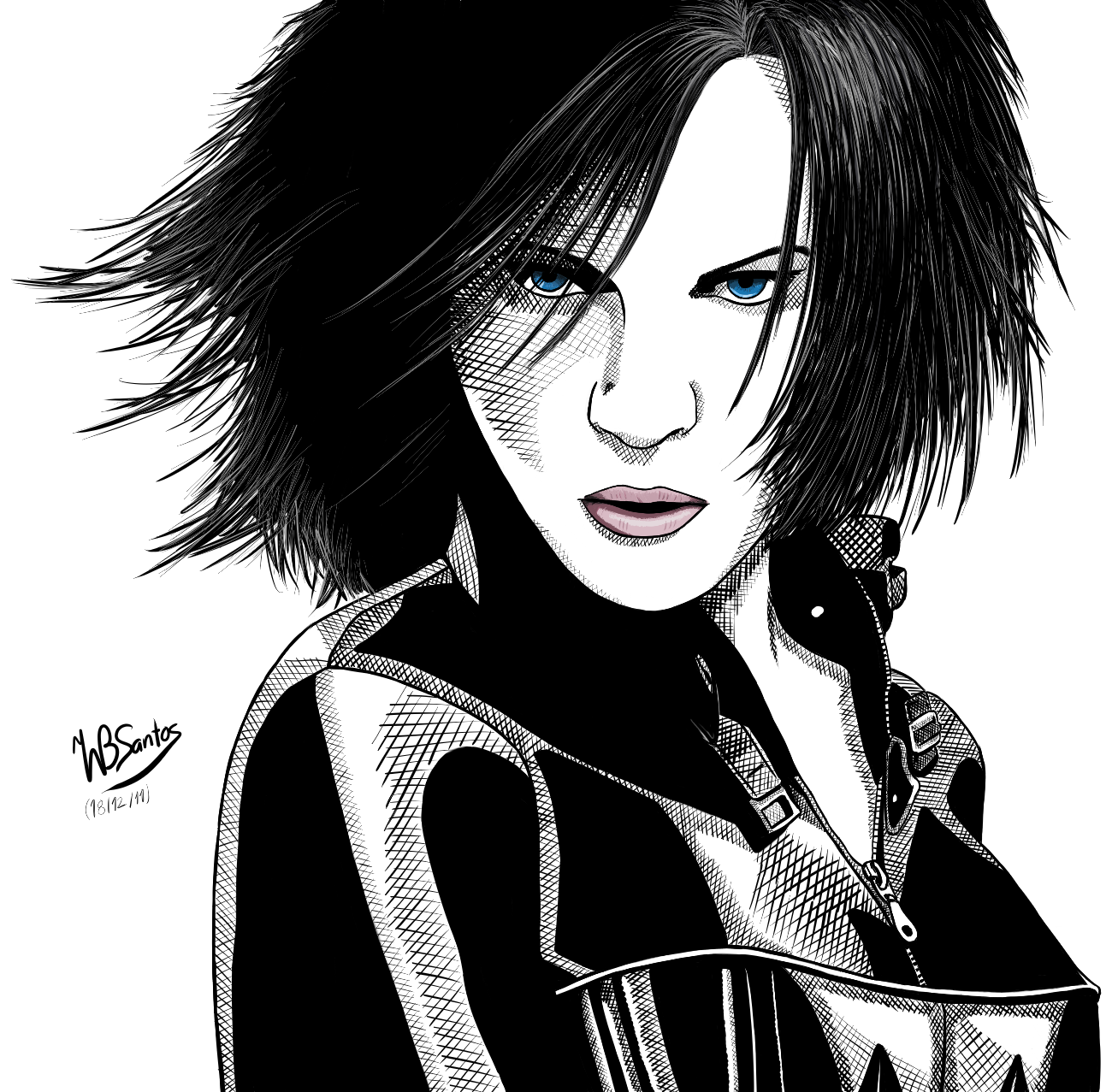 Underworld Kate Beckinsale Drawing