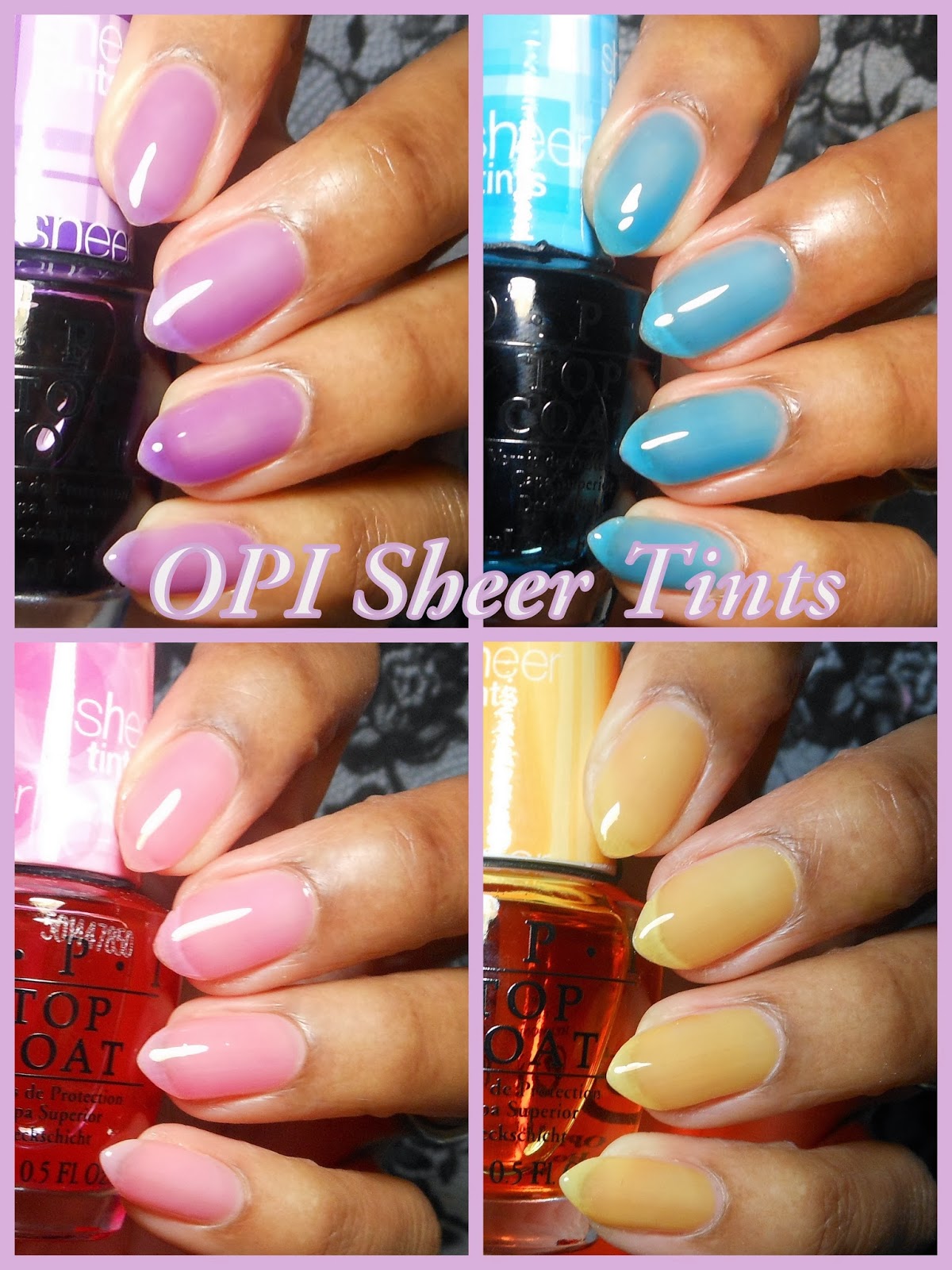 Enamel Girl: OPI Sheer Tints 2014 - Swatches and Review
