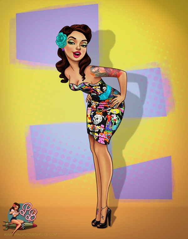 As Pinups bombshells de Crystal Lancaster - De volta ao retrô