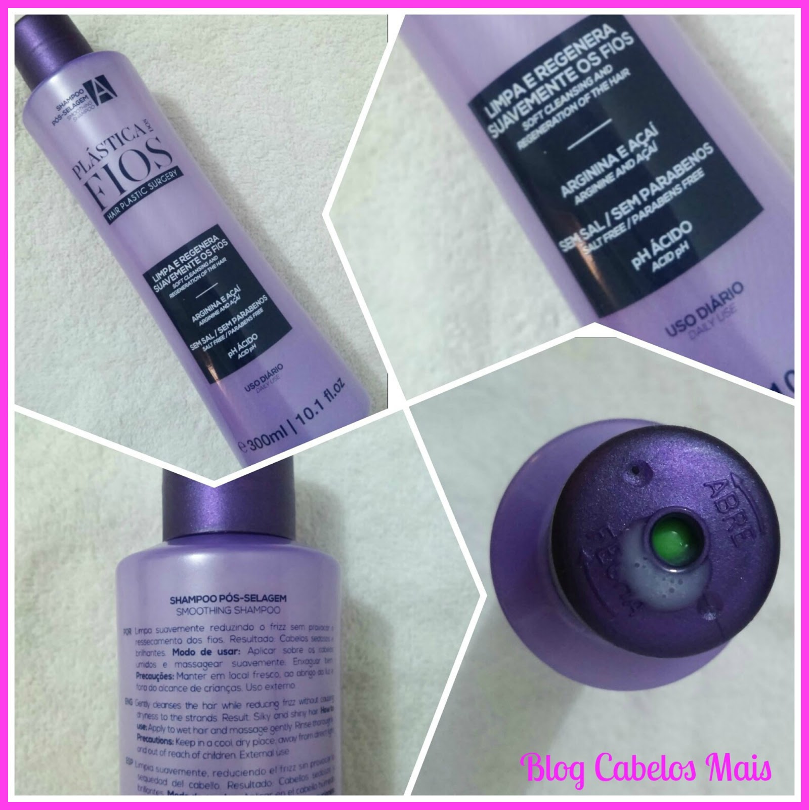 Cabelos Mais: Shampoo Cadiveu Plástica dos Fios