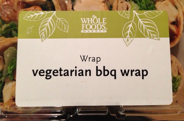 My Semi-Vegetarian Life: Vegetarian BBQ Wrap from Whole Foods