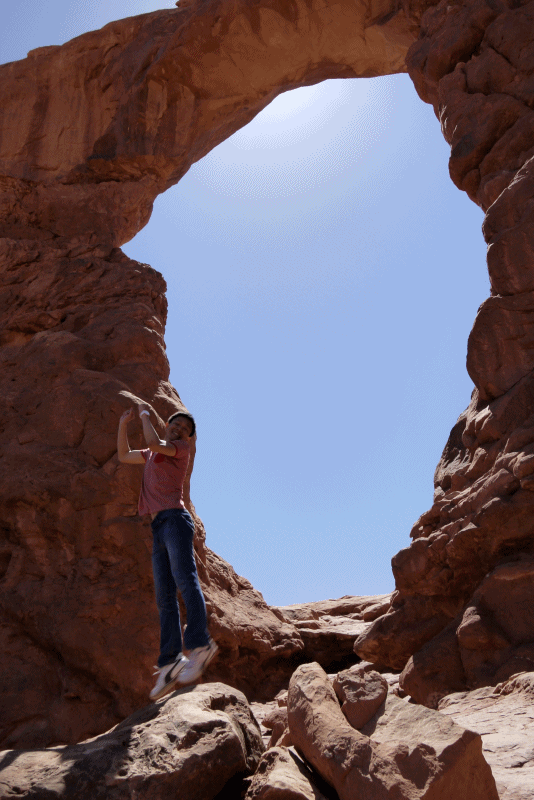 屁股缩一下的Arches National Park Day 5 (1/6/13)