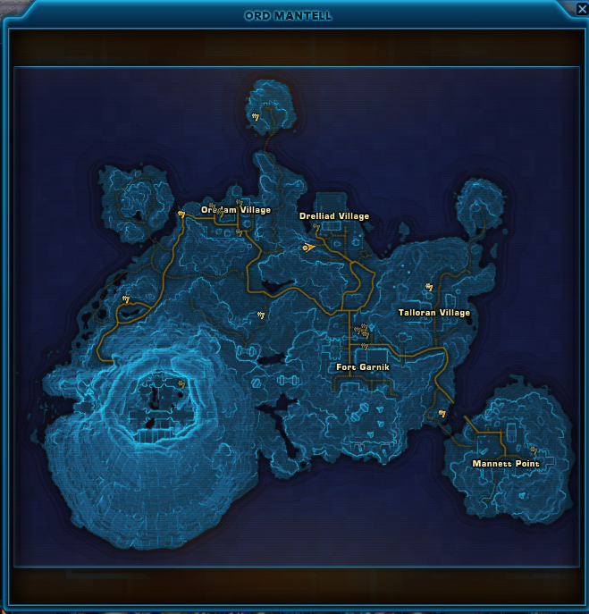 Mapa Ord Mantell - swtor español