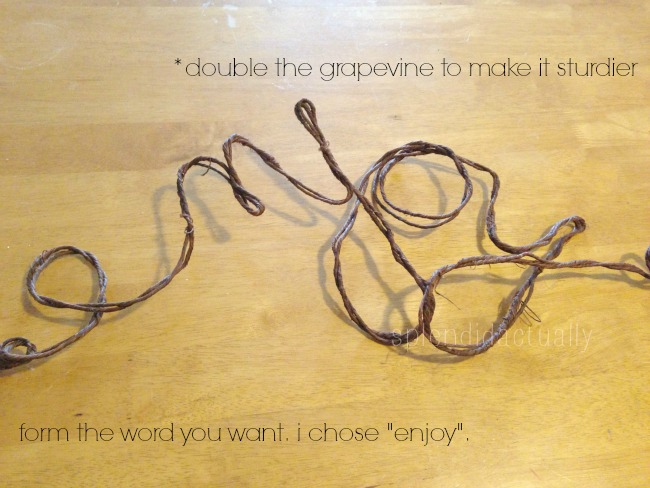 splendid actually: how to make: Hanging Word Decor