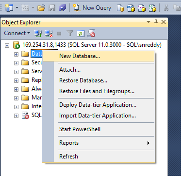 SQLandSai: Database creation in SQL Server