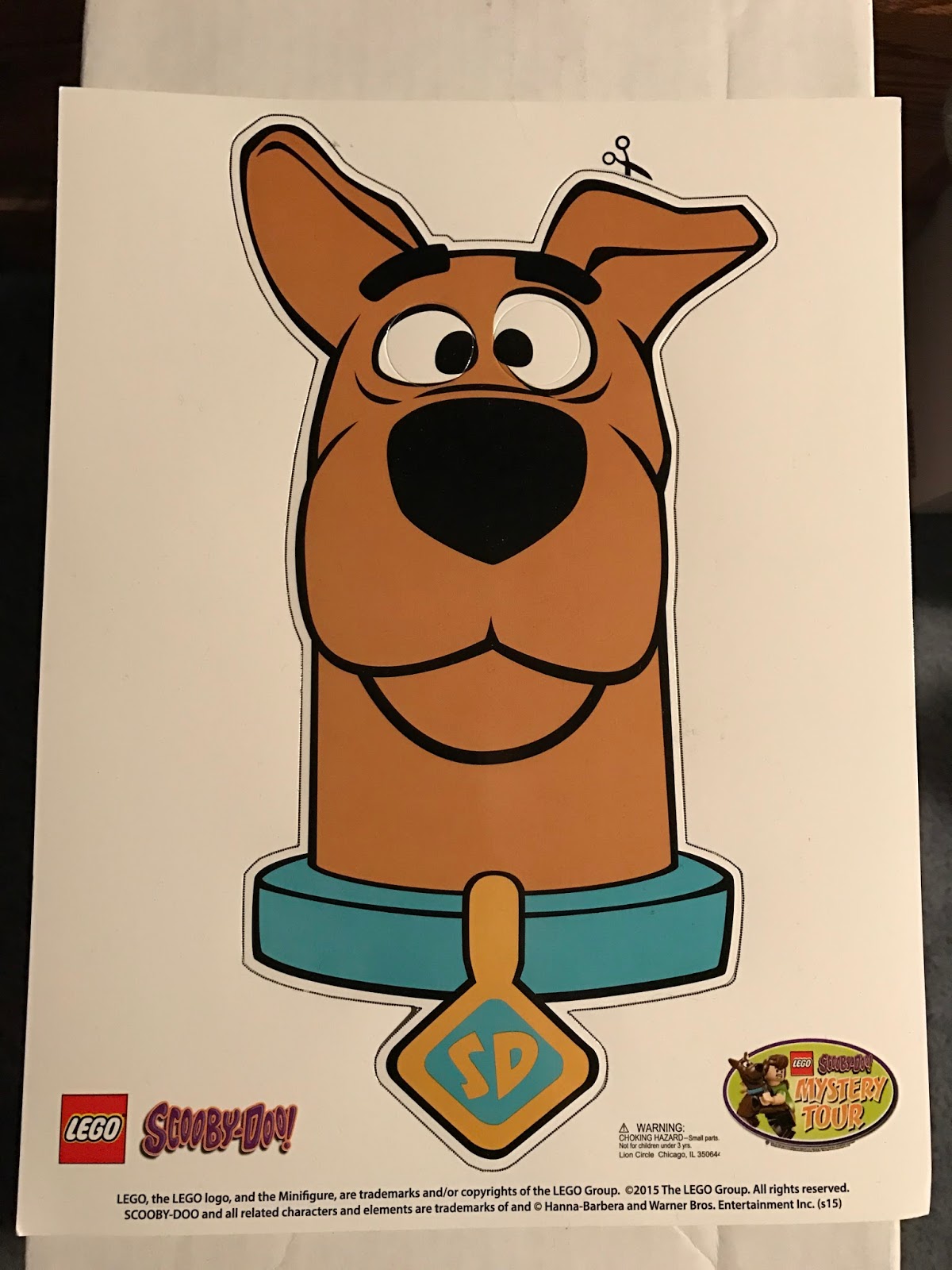 ScoobyAddict's Blog: My Scooby Stuff - Day 70 - Scooby Paper Mask