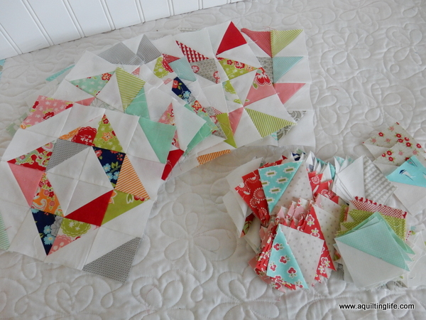 Quilting with Scraps: Half-Square Triangles - A Quilting Life