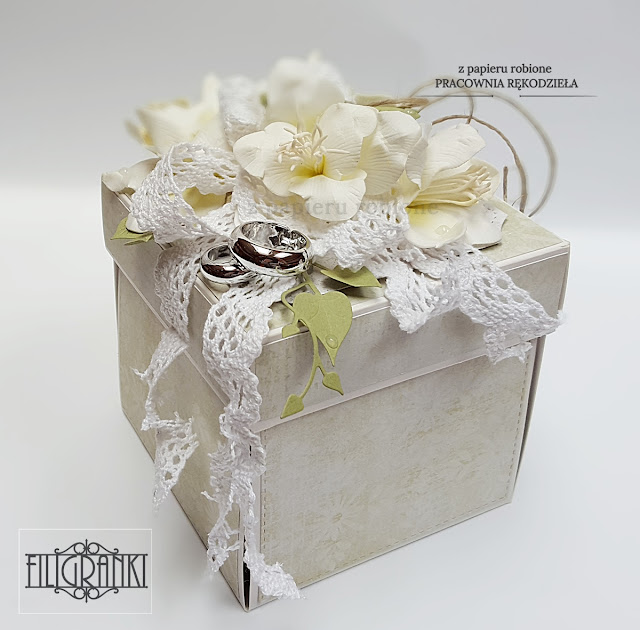 FILIGRANKI: Ślubny exploding box / Wedding exploding box
