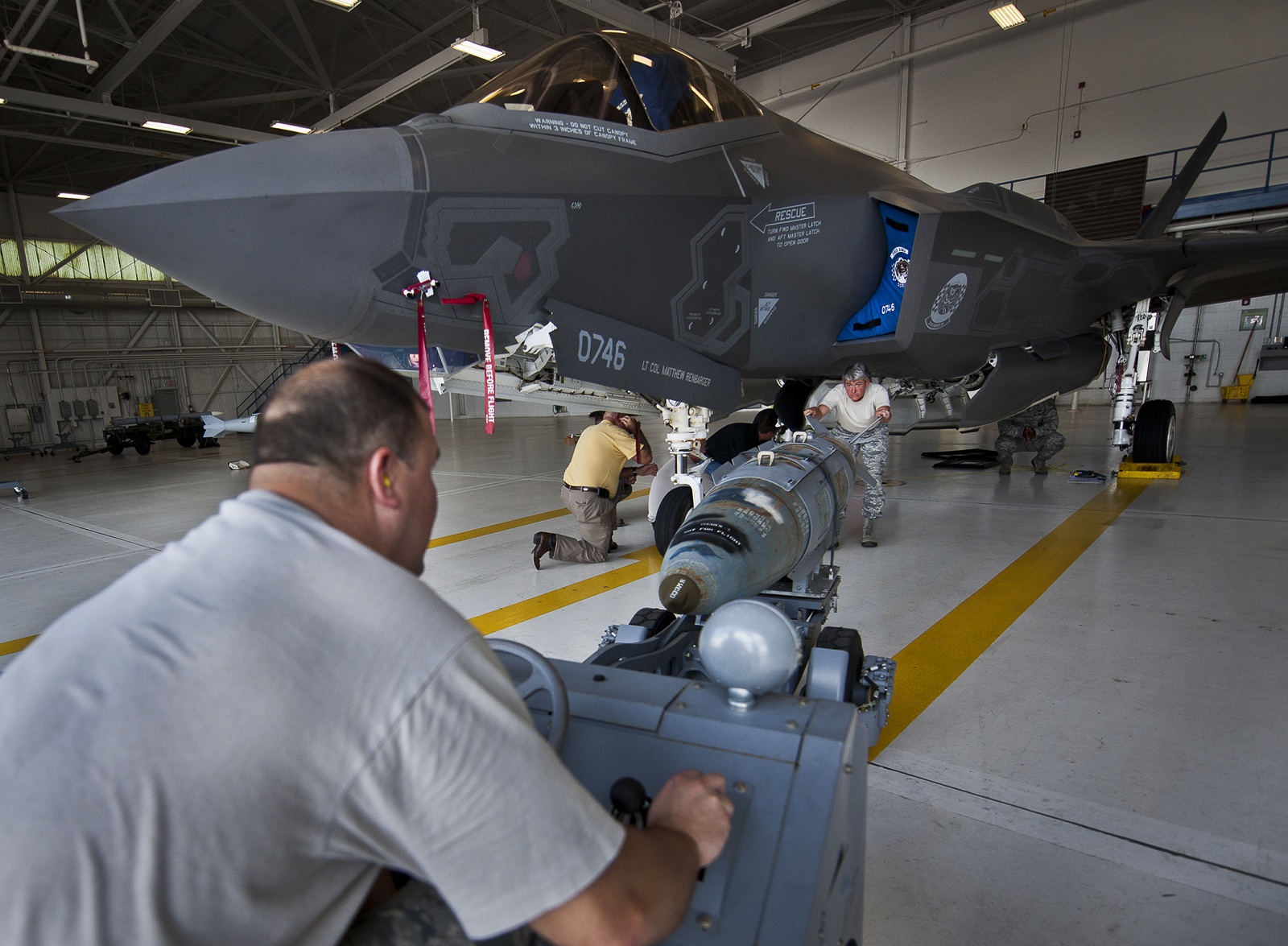 Naval Open Source INTelligence: Airmen perform first F-35A weapons load ...