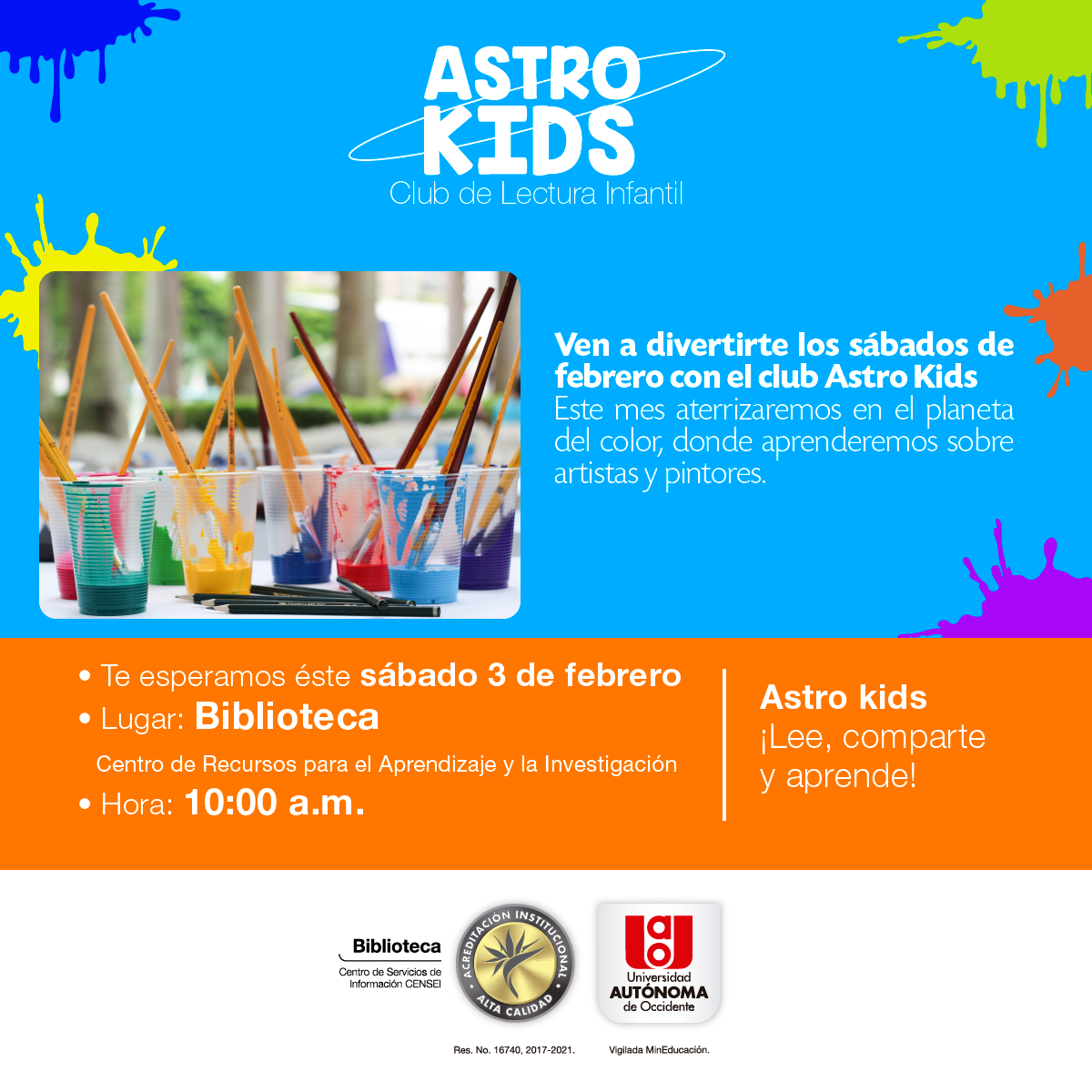 CRAI - UAO: Astrokids. Leer para divertirse y aprender.