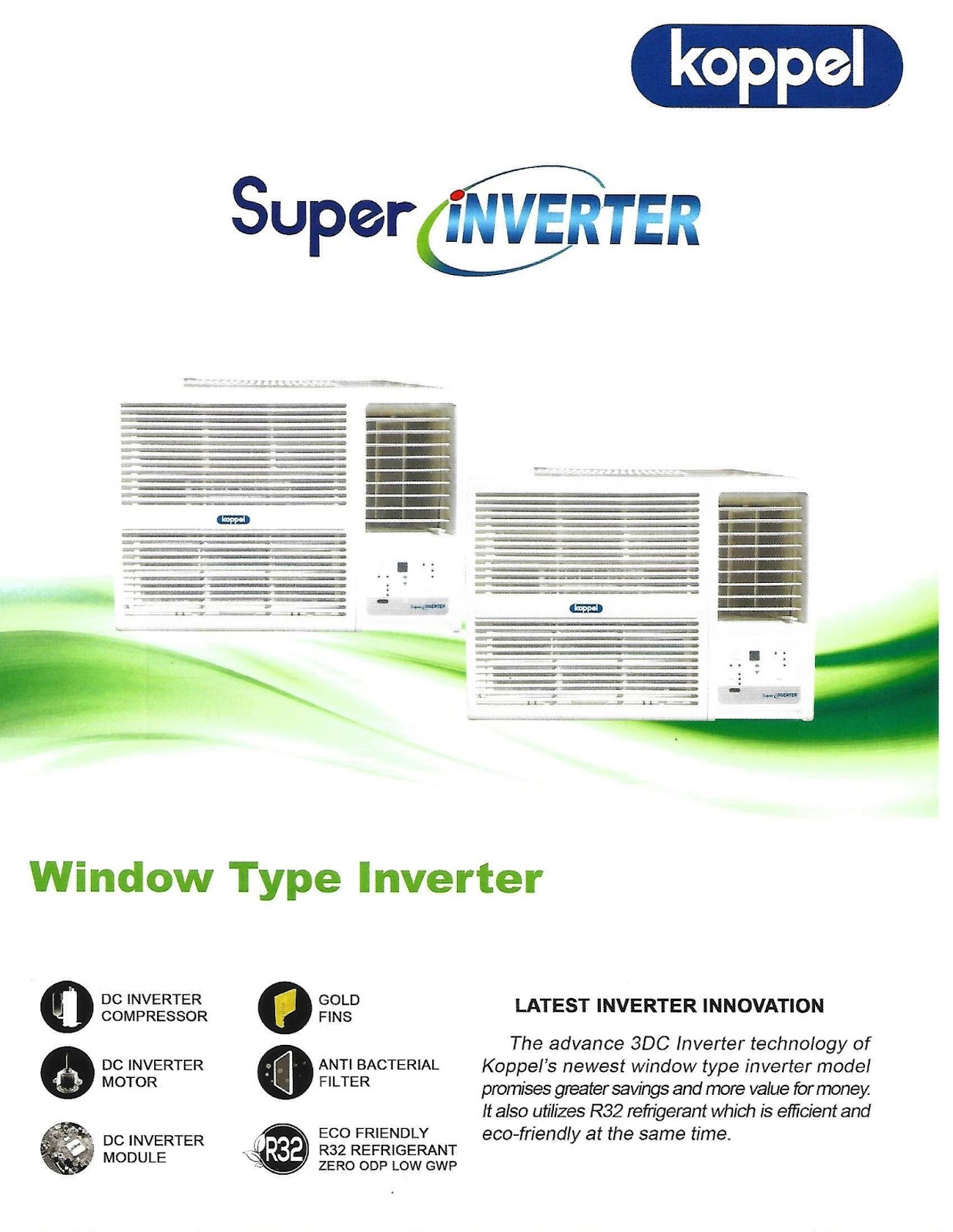 MaximaxSystems.com: KOPPEL WINDOW AIR CON - INVERTER