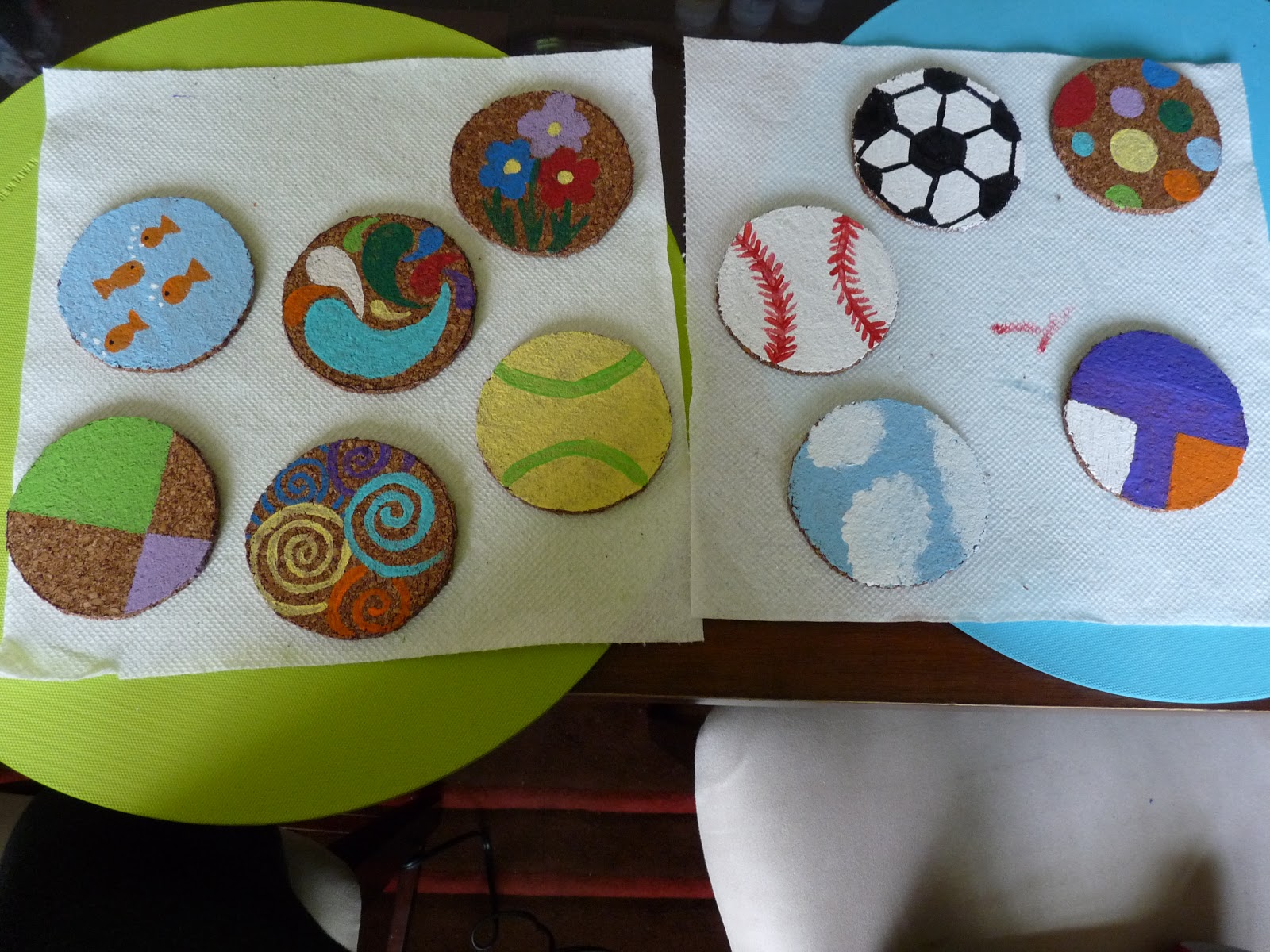 Crafty Kid: Kids Craft #2: Corkboard Coasters