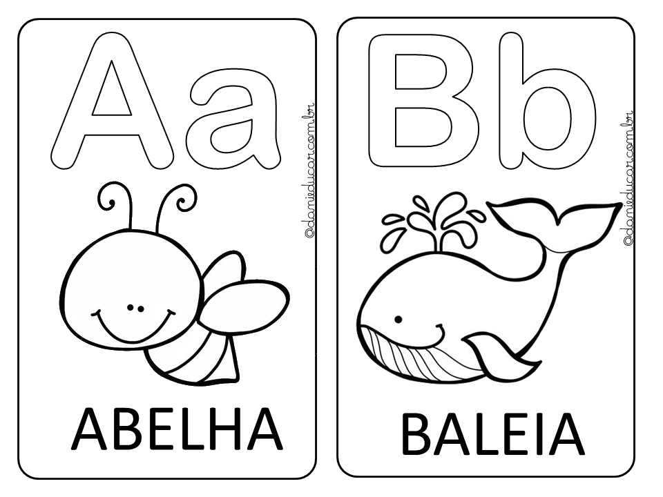 Desenho De Alfabeto Para Colorir