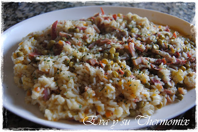 ARROZ CON GUISANTES, JAMON Y BACON - Simplemente Eva