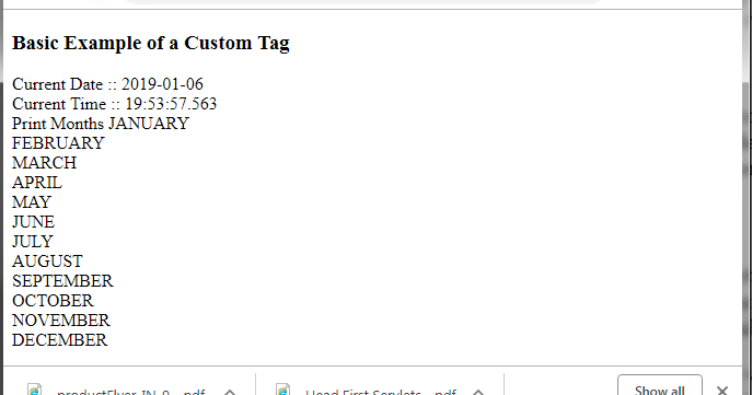 Jsp Custom Tag Development