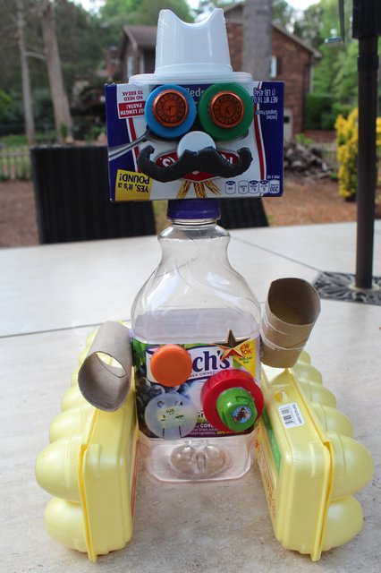 The Harris Sisters: Recycled Robot Art Project